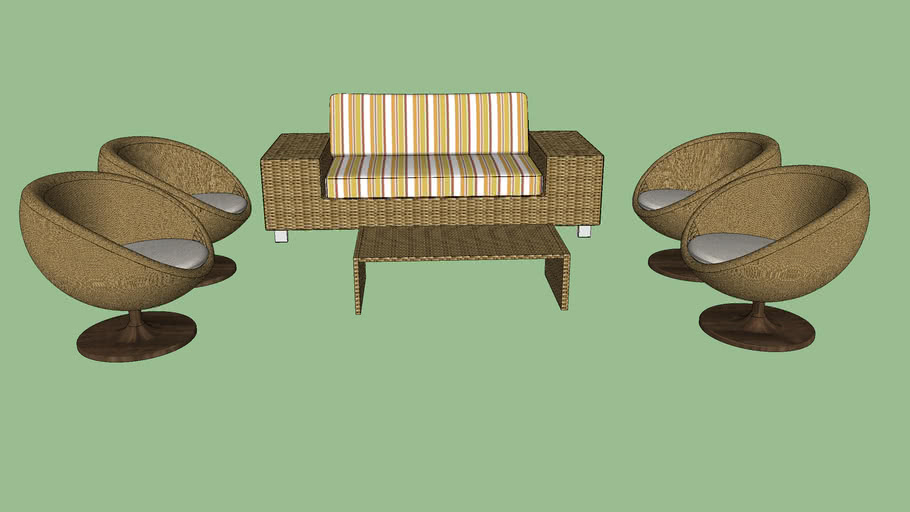 Rattan furniture | 3D Warehouse