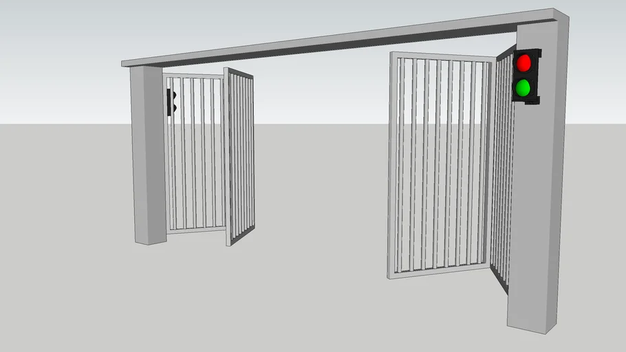 Speedgate open | 3D Warehouse