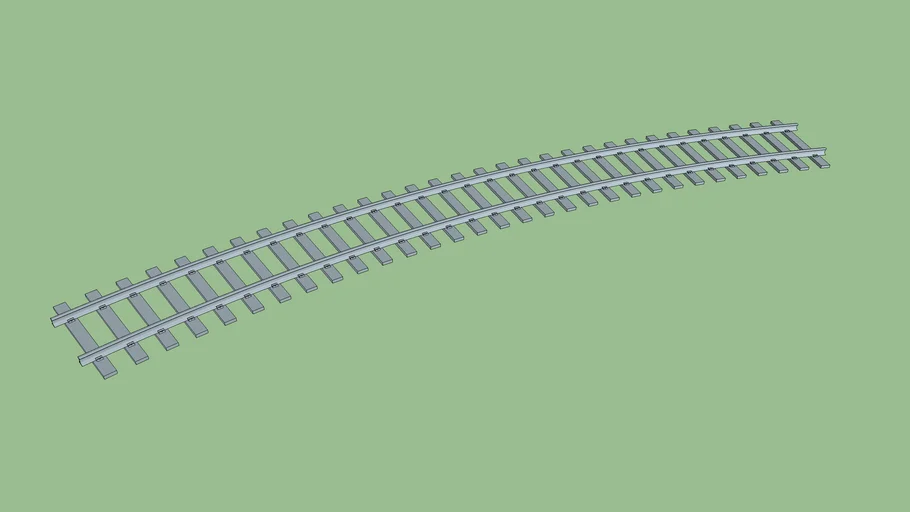 Simple Track, Curved 30° | 3D Warehouse