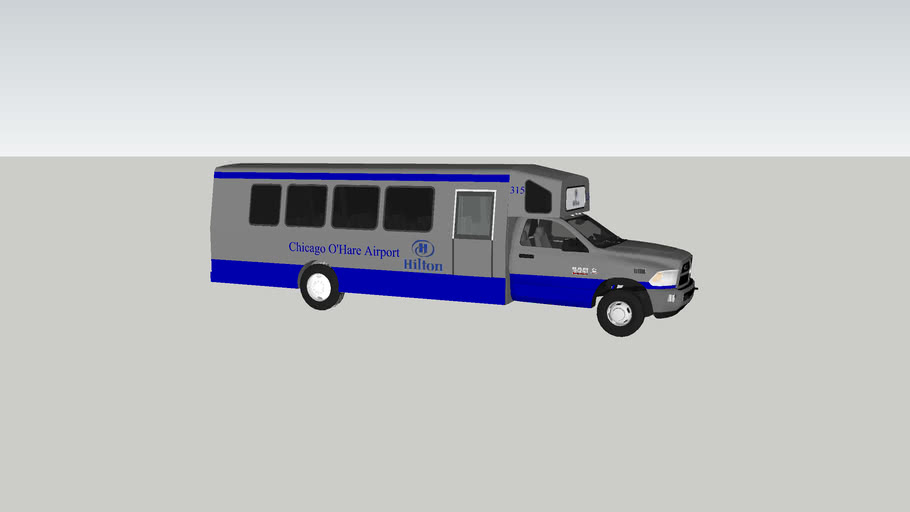 Ameritrans R330 (26 pass commercial/shuttle) bus (Dodge Ram 5500) hotel ...