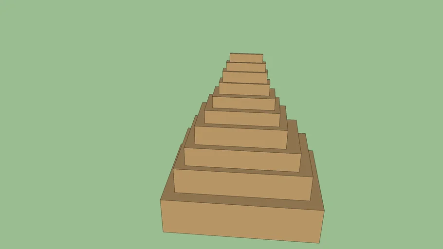 Step pyramid | 3D Warehouse