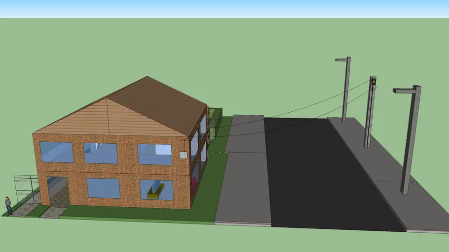 House with street. | 3D Warehouse