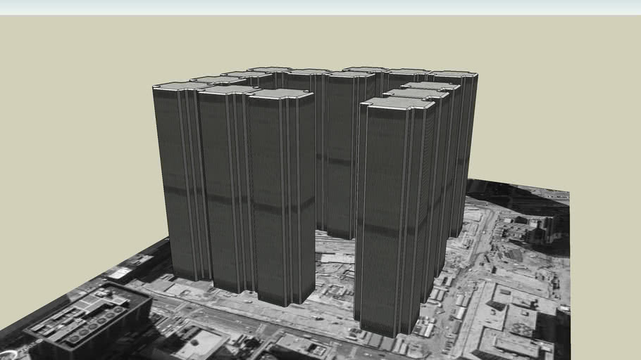 Original design of old WTC | 3D Warehouse