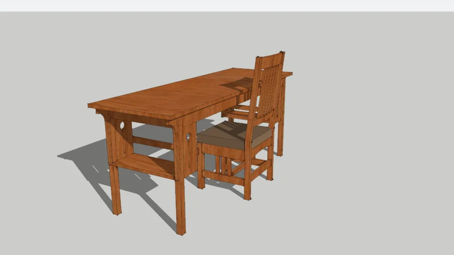 Library Desk | 3D Warehouse