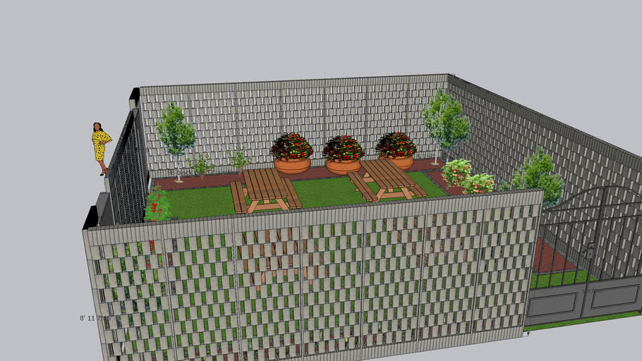 ASV courtyard garden | 3D Warehouse