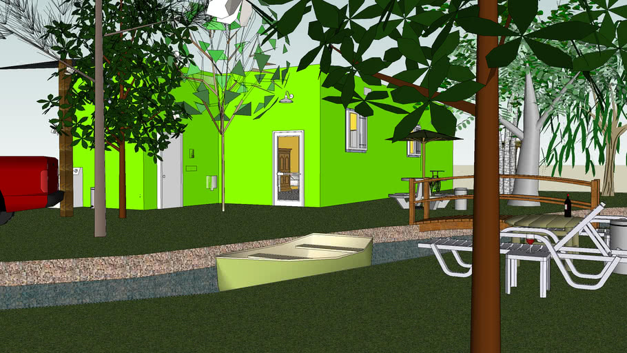 casa en el bosque | 3D Warehouse