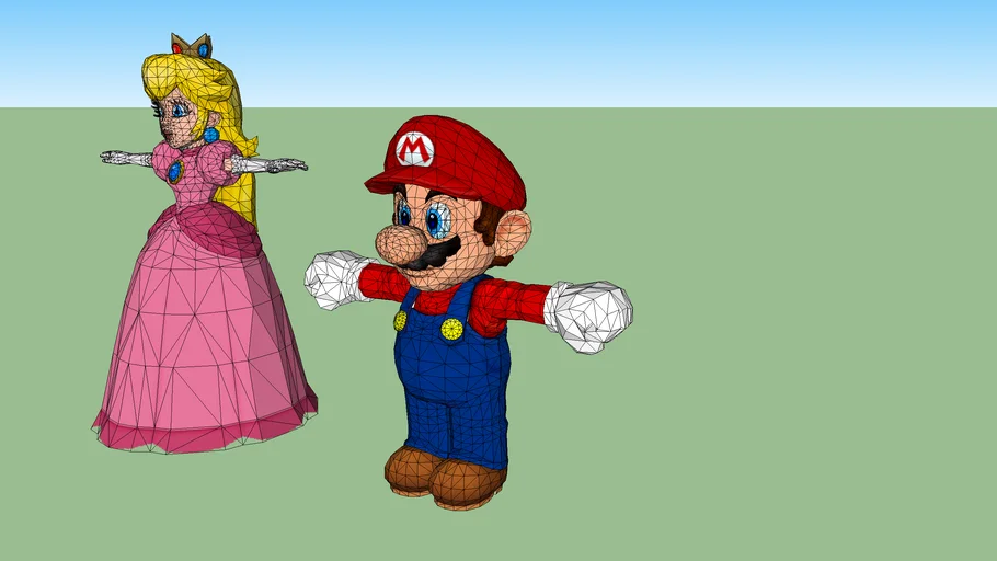 Super Mario Galaxy: Mario and Peach | 3D Warehouse
