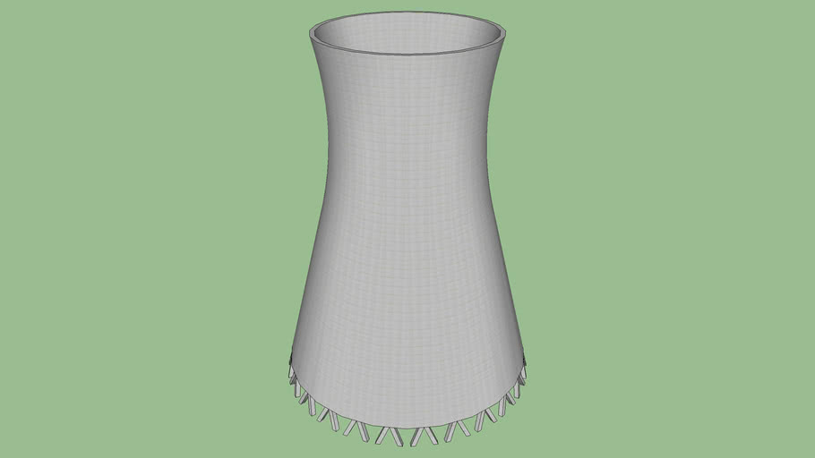 Hyperbolic Cooling Tower (Low Poly) | 3D Warehouse