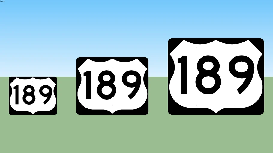 U.S. 189 Sign | 3D Warehouse