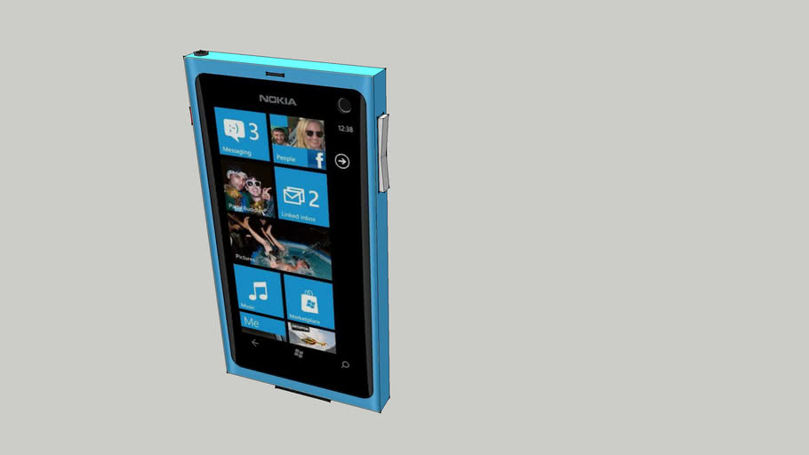 Nokia Lumia Phone - Baby Blue | 3D Warehouse