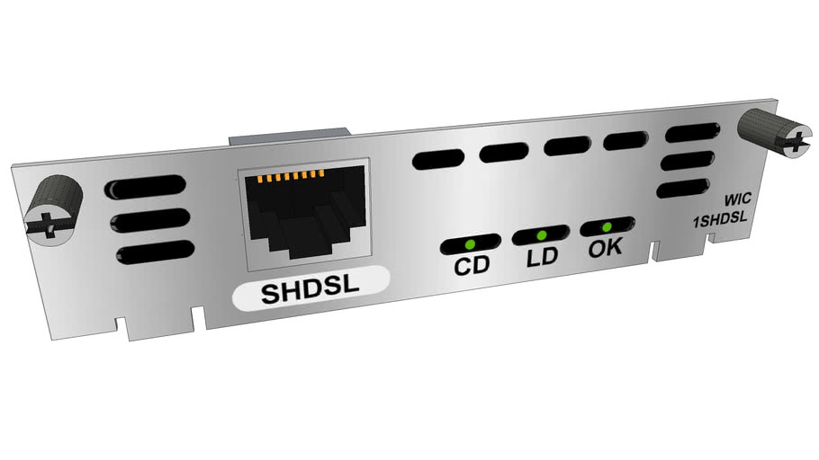 Cisco WIC 1SHDSL Interface | 3D Warehouse