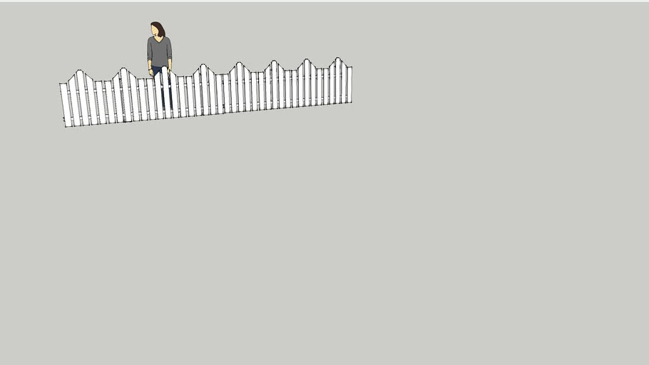 stakittgjerde | 3D Warehouse