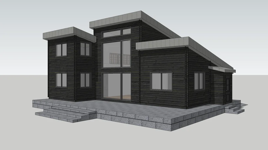 Timber Block House | 3D Warehouse