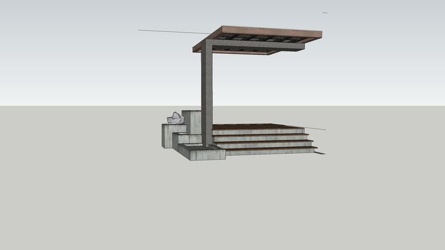 Modern porch | 3D Warehouse