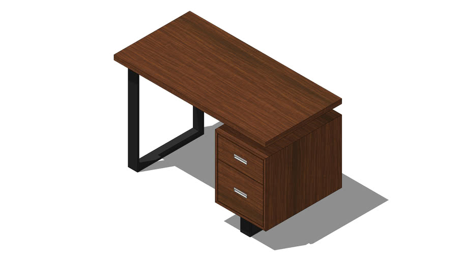 Desk With Drawers | 3D Warehouse