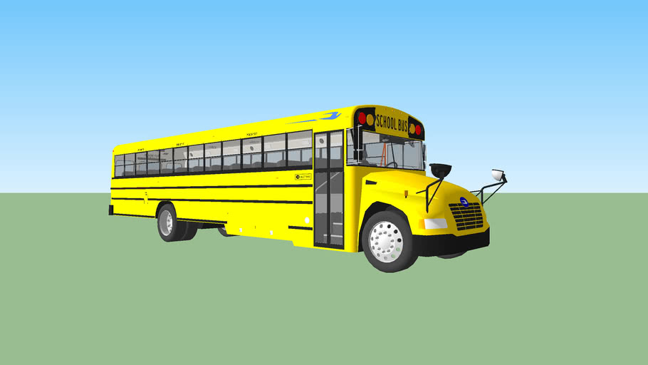 2017 Blue Bird Vision Gasoline School Bus | 3D Warehouse