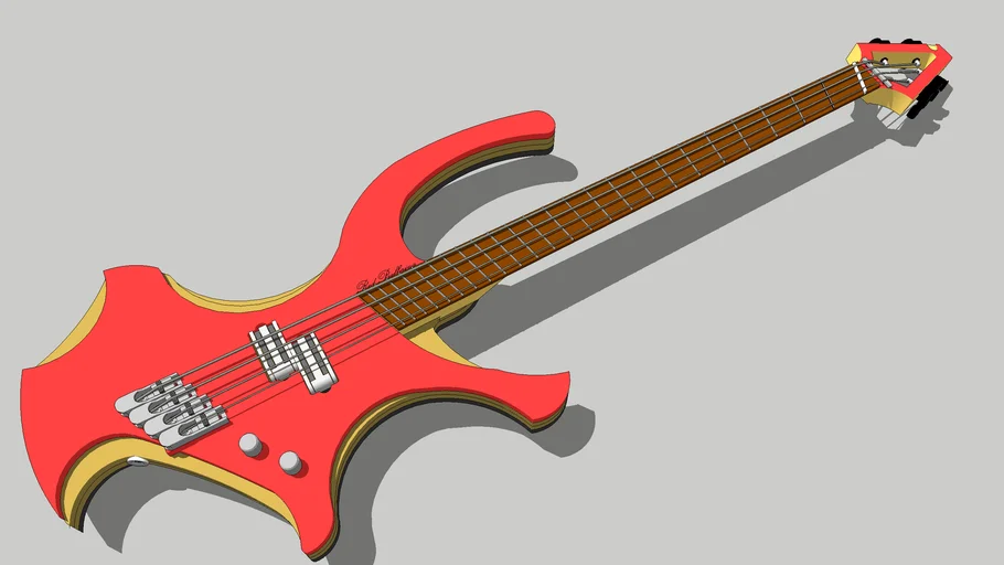 Ballerina Bass Guitar | 3D Warehouse