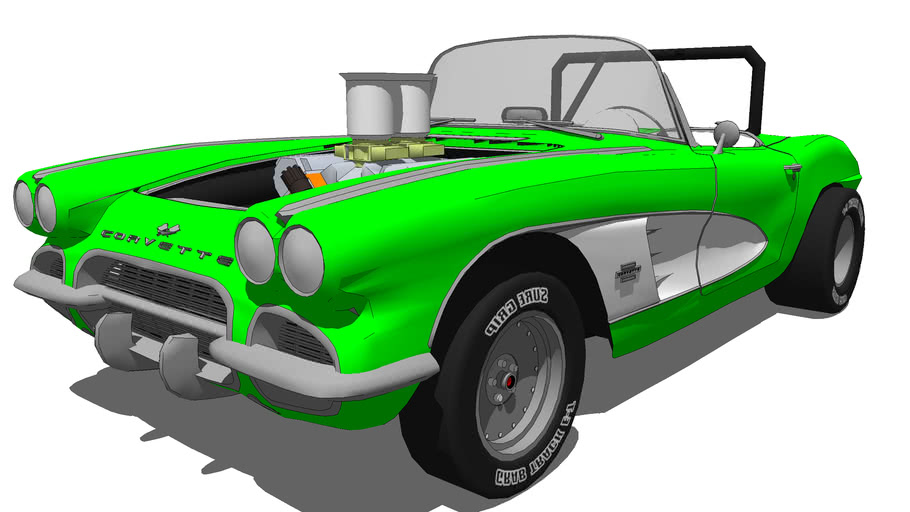 1961 Chevy Corvette Gasser | 3D Warehouse
