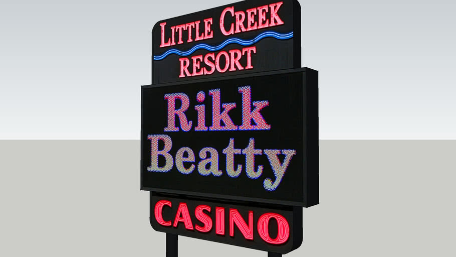 Little Creek Casio Resort sign (New) | 3D Warehouse