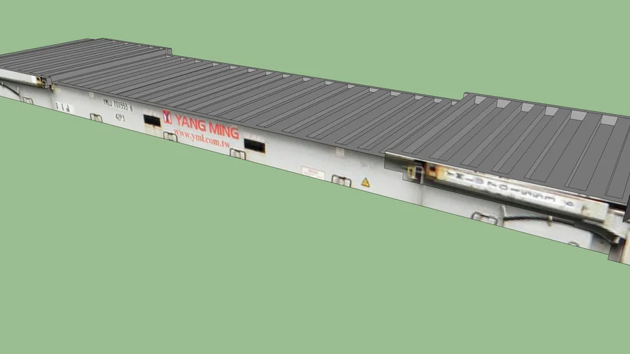 Yang Ming Flat Rack 40' | 3D Warehouse