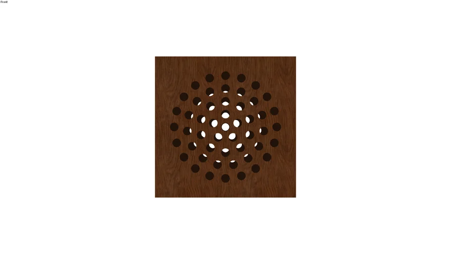 Speaker Pattern Perforated Block | 3D Warehouse