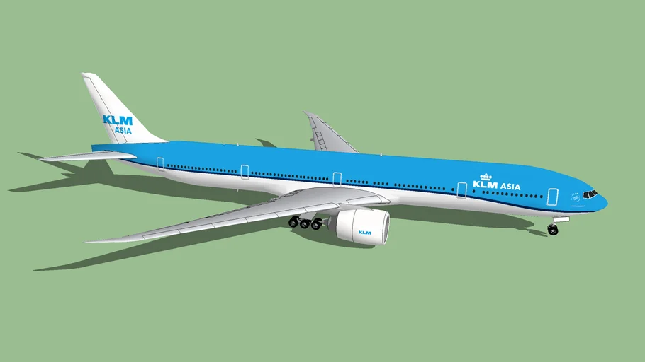 KLM Asia Boeing 777-300ER - 2015 | 3D Warehouse