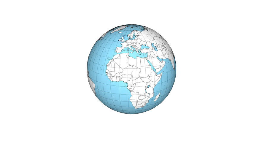 3D Earth with Countries | 3D Warehouse