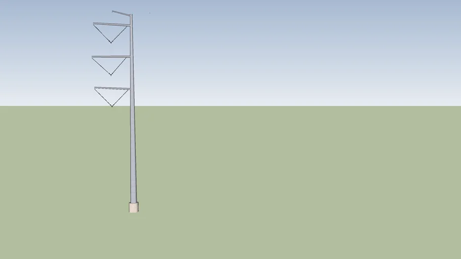 Steel Utility Post | 3D Warehouse