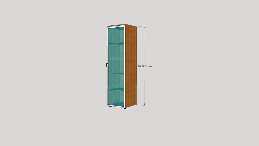 Tall Cabinet with glass door | 3D Warehouse