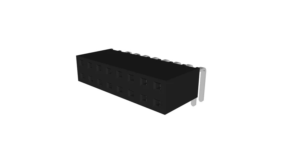 Samtec SSW 0.1' 1x8 Socket Strip | 3D Warehouse