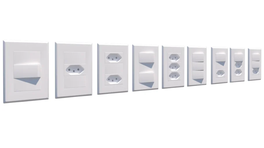 tomada e interruptor fame | 3D Warehouse