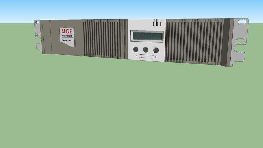 MGE Pulsar rackmount UPS unit | 3D Warehouse