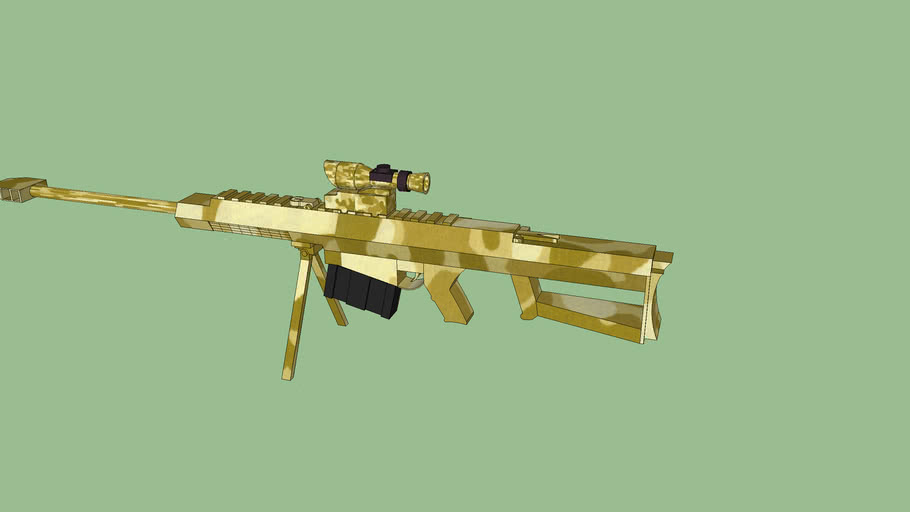Barrett 50.cal with ACOG | 3D Warehouse