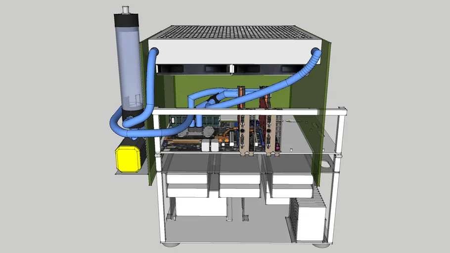 Liquid Cooled Open Air PC | 3D Warehouse