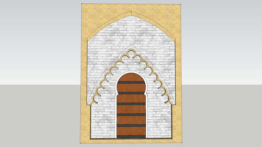 Moroccan door and facade | 3D Warehouse