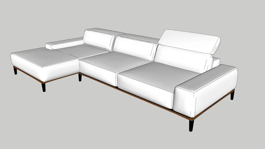 Scan Design Oslo Sectional | 3D Warehouse
