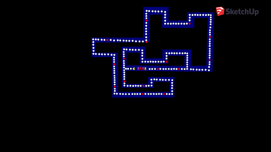 packman map | 3D Warehouse