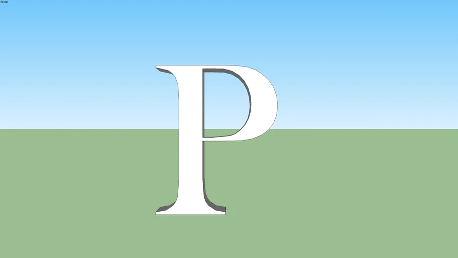 Letra P | 3D Warehouse