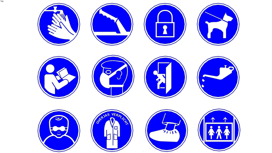 Gebods pictogrammen | 3D Warehouse