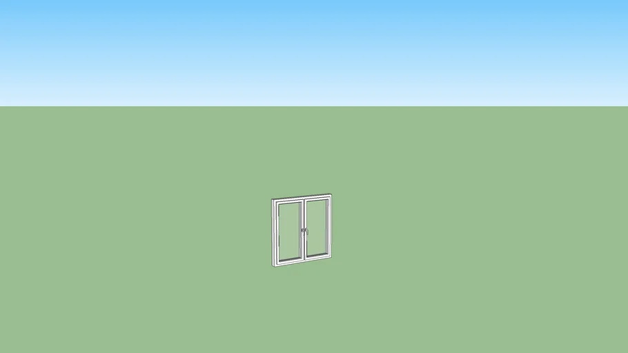 Okno kontenerowe container window 1000x1000 mm | 3D Warehouse