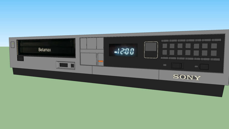 Sony Betamax SL-2401 Beta VCR | 3D Warehouse