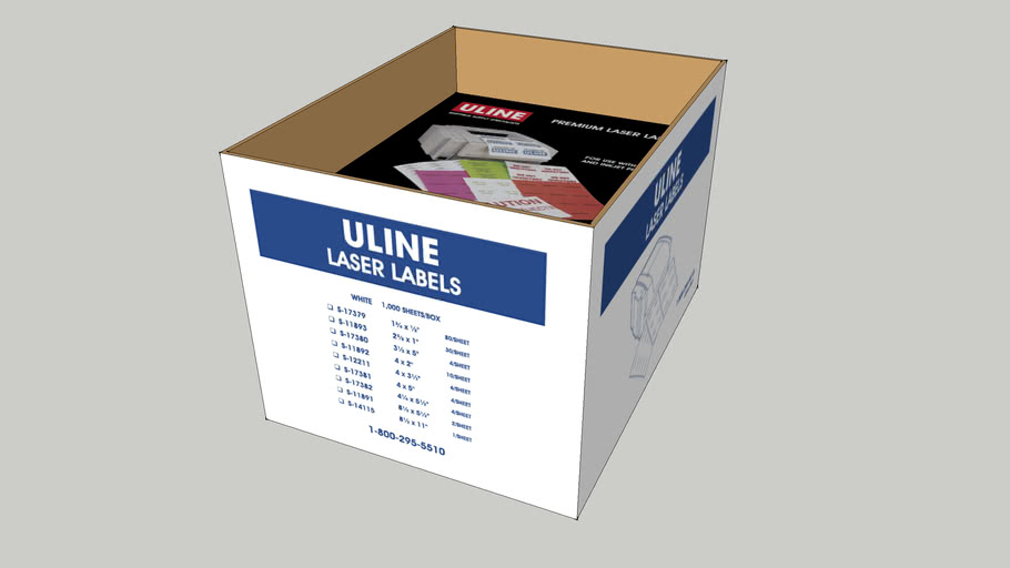 Uline S-11891 Open Box | 3D Warehouse
