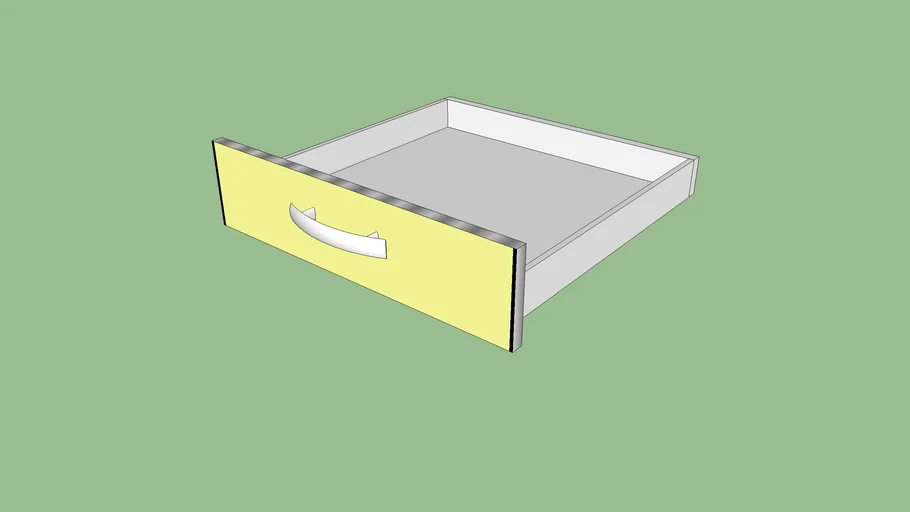 60cm*15cm Kitchen Cabinet Small Drawer | 3D Warehouse