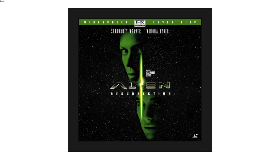 Framed Alien Resurrection Laserdisc Cover | 3D Warehouse