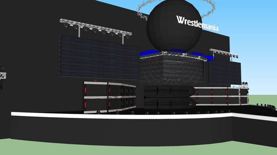 Wrestlemania 34 concept stage | 3D Warehouse