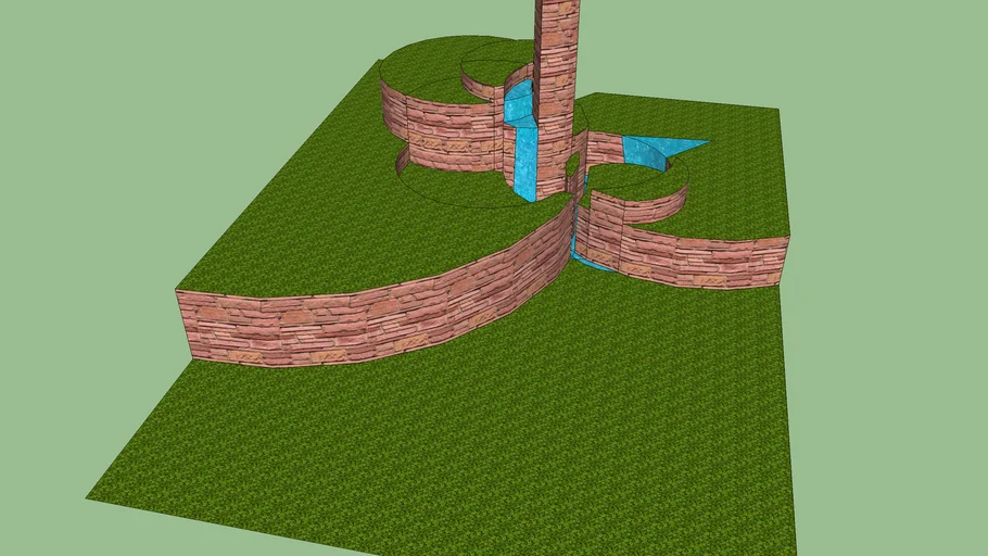 cool waterfall | 3D Warehouse