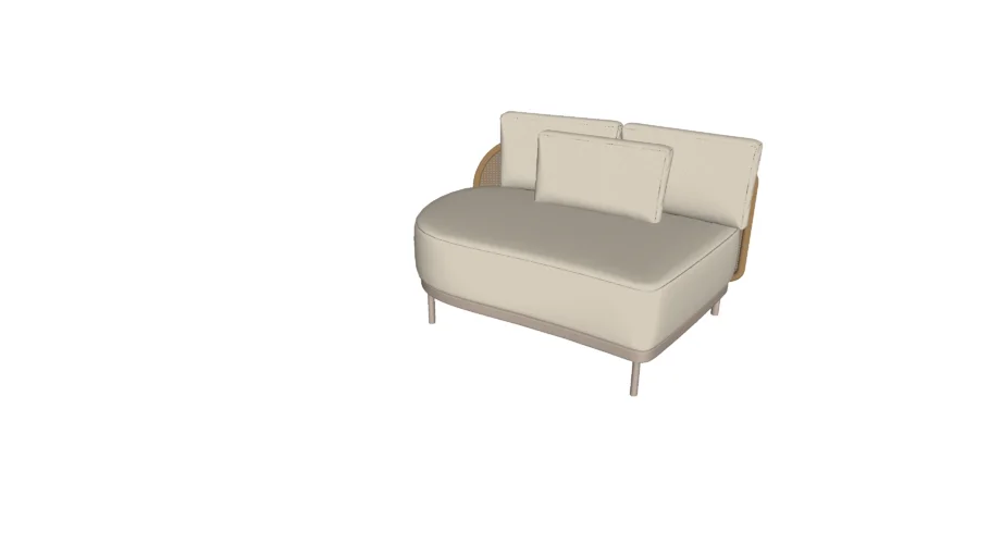 Sofa Cumbuco - Modulo Lateral Com Braco | 3D Warehouse