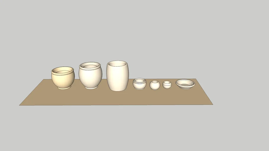 Pots for Pot plants | 3D Warehouse