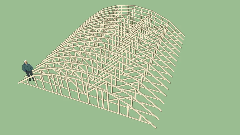 Bowstring Truss 1 | 3D Warehouse
