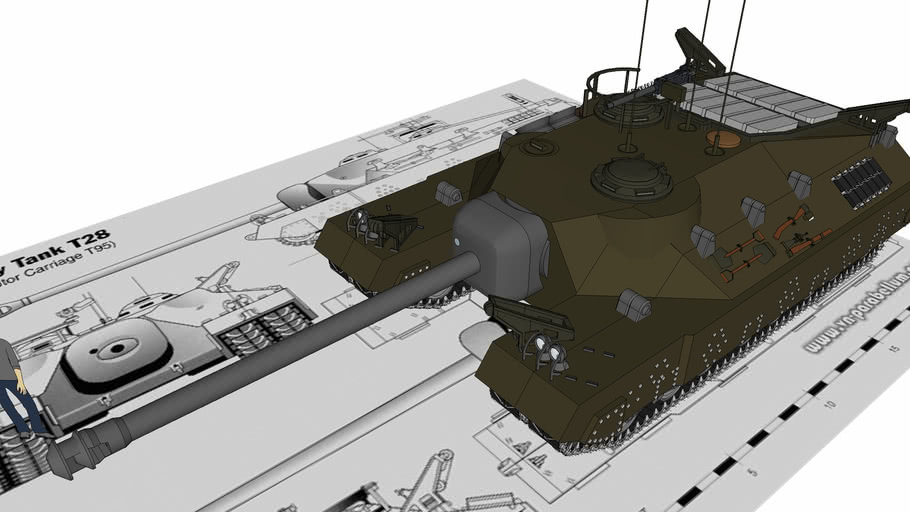 T95 super heavy tank | 3D Warehouse